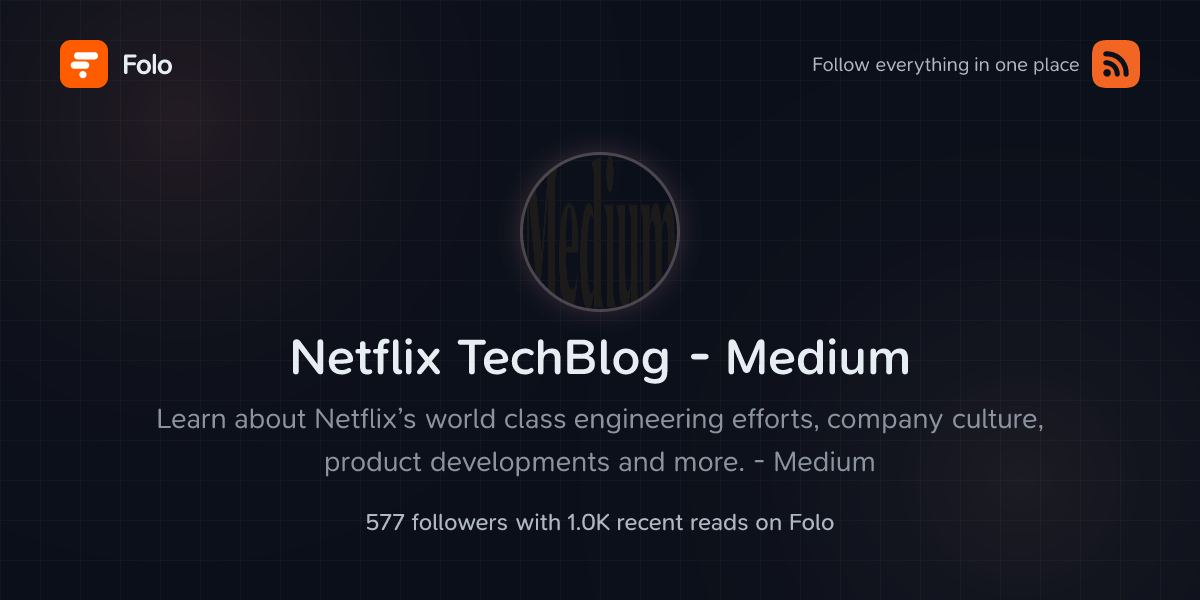 Netflix TechBlog - Medium | Folo