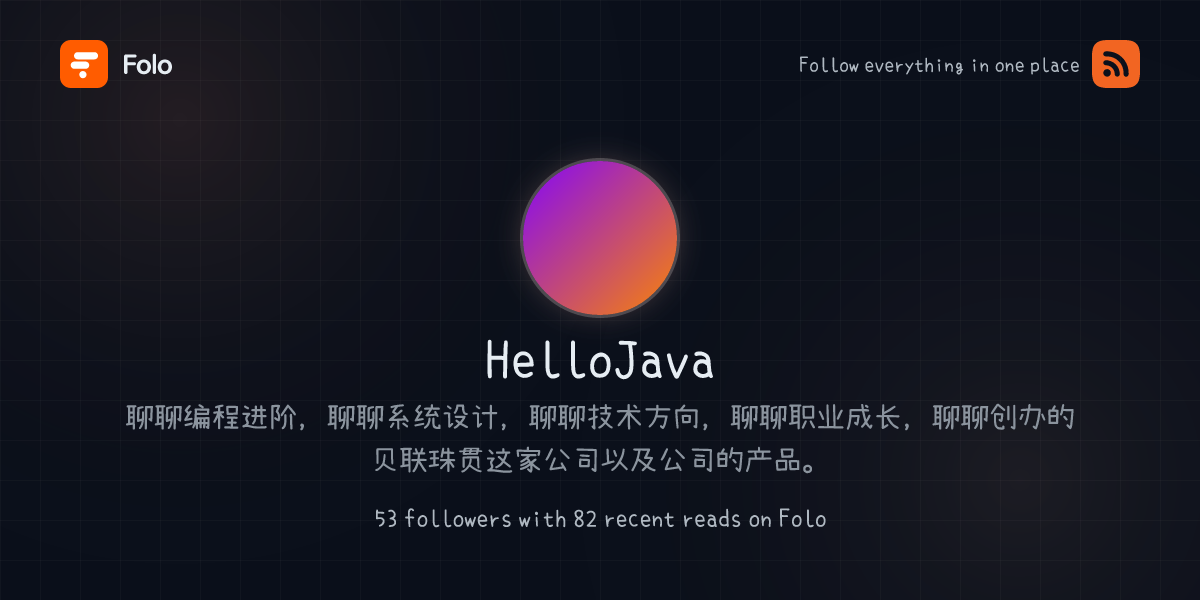 HelloJava | Folo