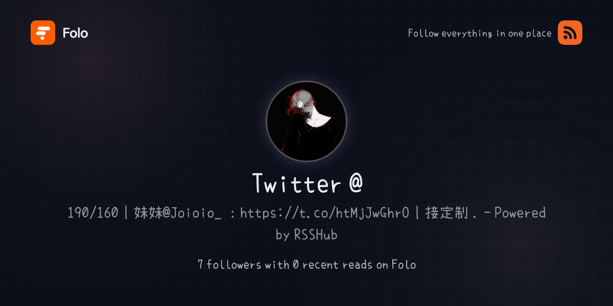 Twitter @𝑱𝒐𝑱𝒐 | Folo