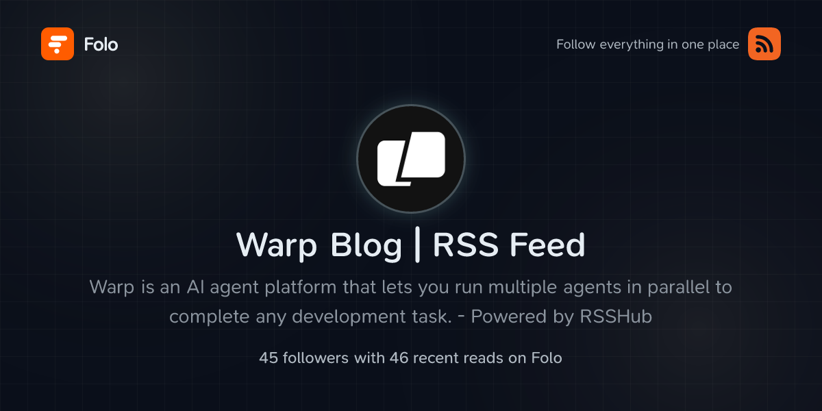 Warp Blog | RSS Feed | Folo