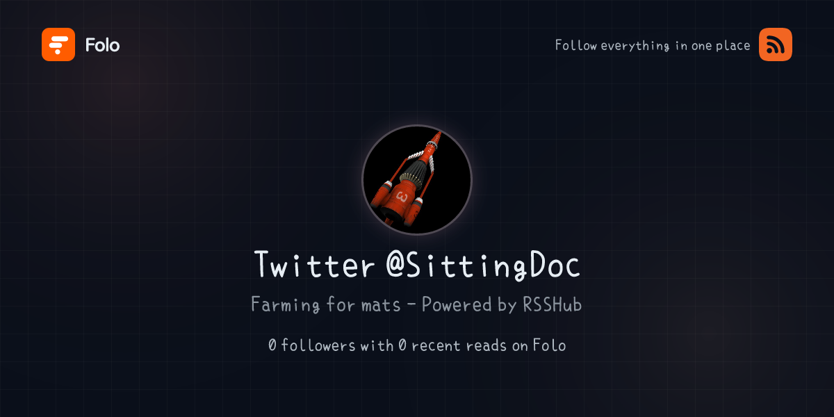 Twitter @SittingDoc | Folo