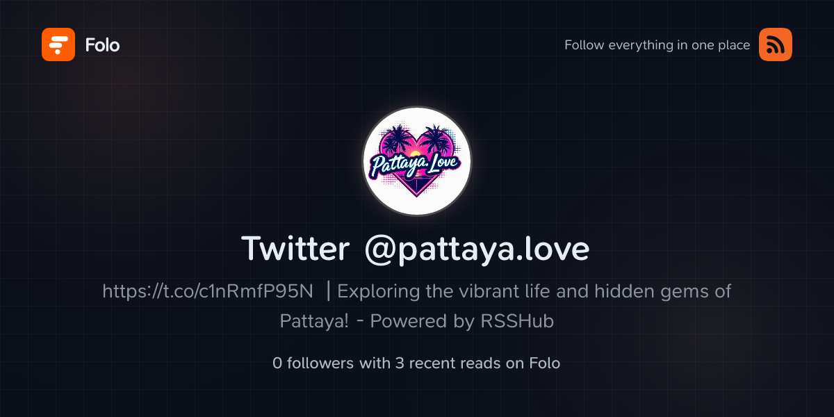 Twitter @pattaya.love | Folo