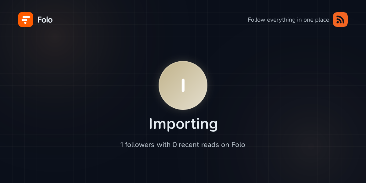 Importing | Folo