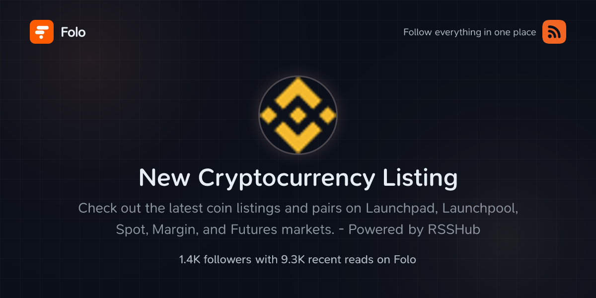 New Cryptocurrency Listing | Folo