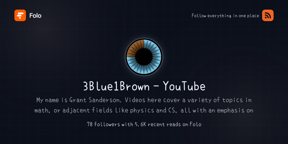 3Blue1Brown - YouTube | Folo