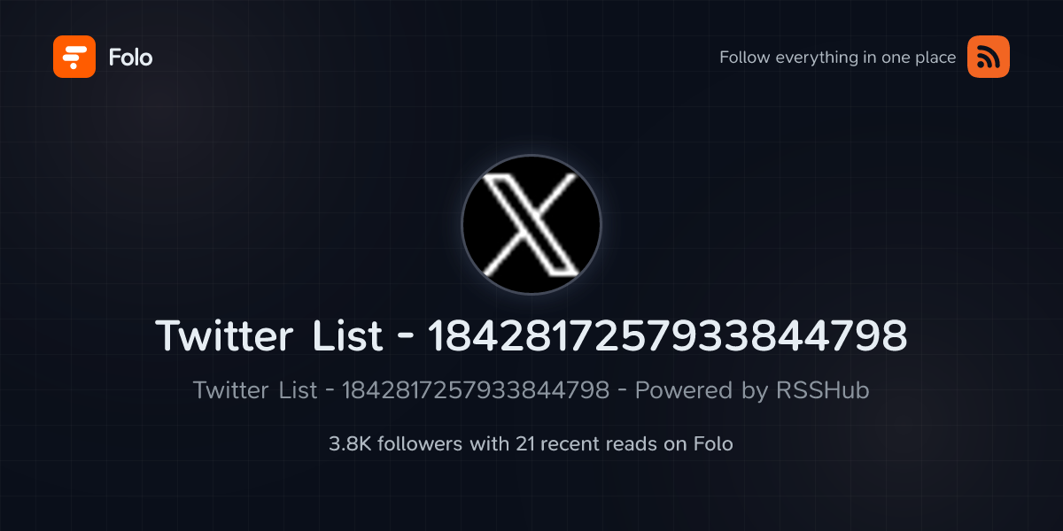 Twitter List - 1842817257933844798 | Folo