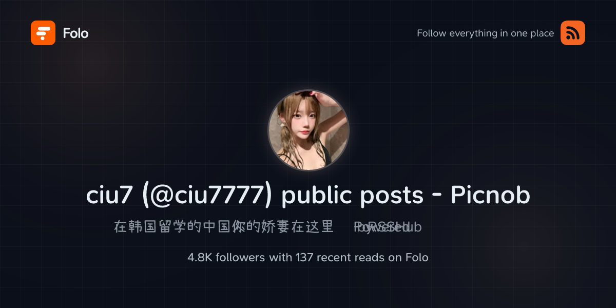 ciu7 (@ciu7777) public posts - Picnob | Folo