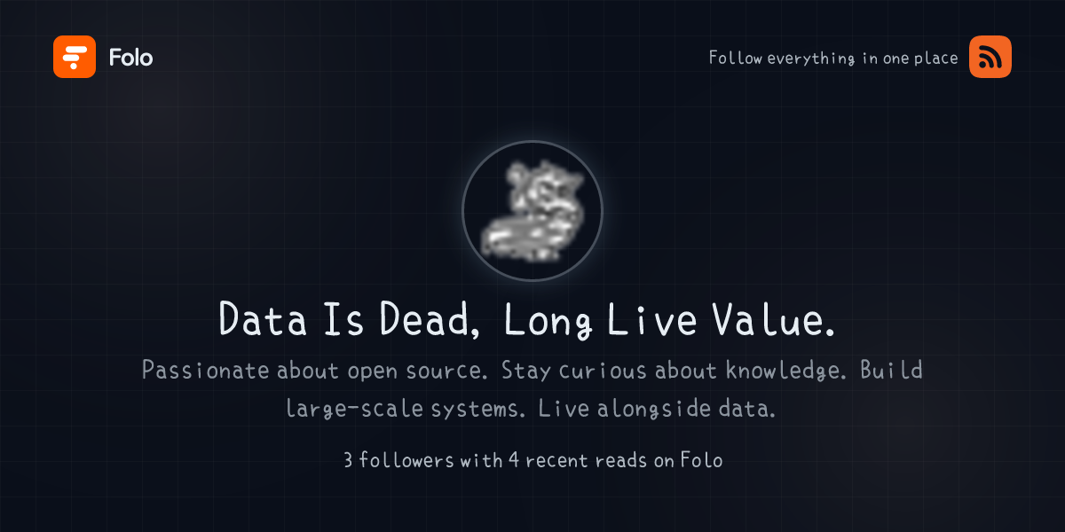 Data Is Dead, Long Live Value. | Folo