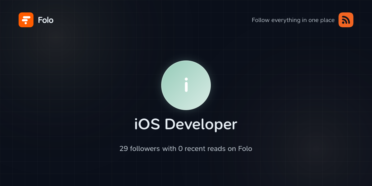 iOS Developer | Folo